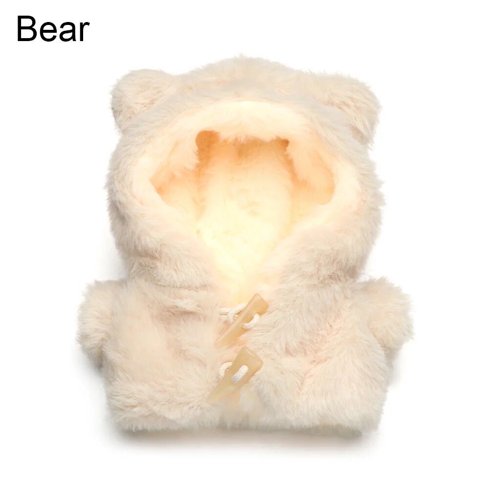 Плюшевая куртка-hoodie для кукол 20 см, bear