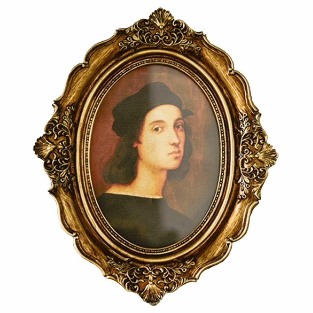 Винтажная фоторамка из экологичной смолы с ретро-узорами для дома в викторианском стиле настольная и настенная