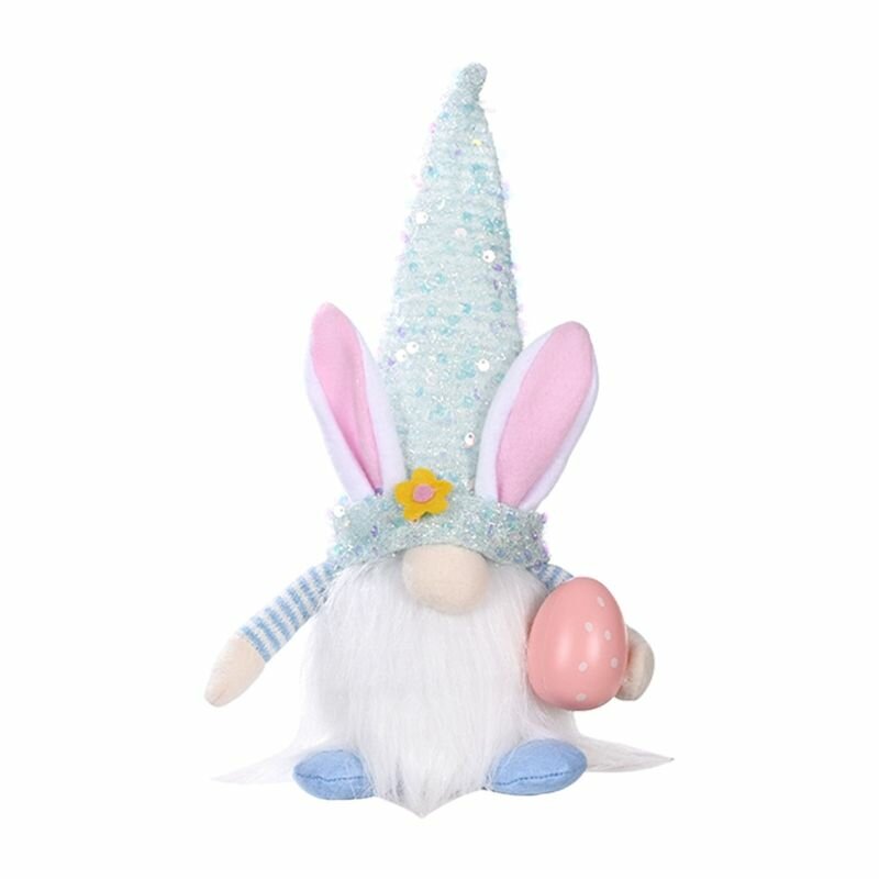 Пасхальный кролик-гном, Синий