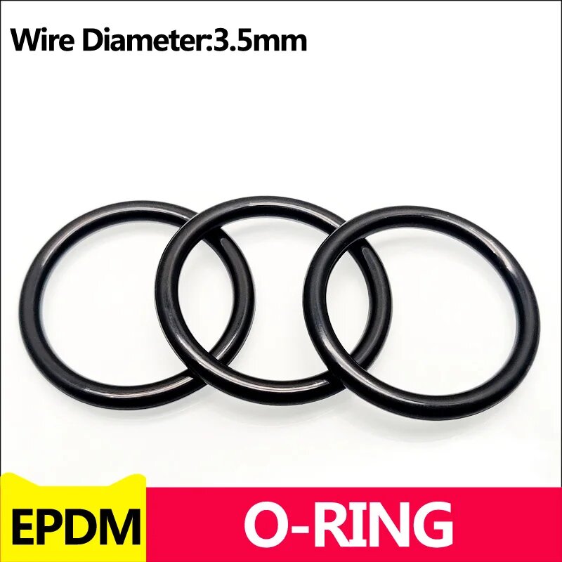 EPDM прокладки черные 10-400 мм 25x3.5(10pcs)