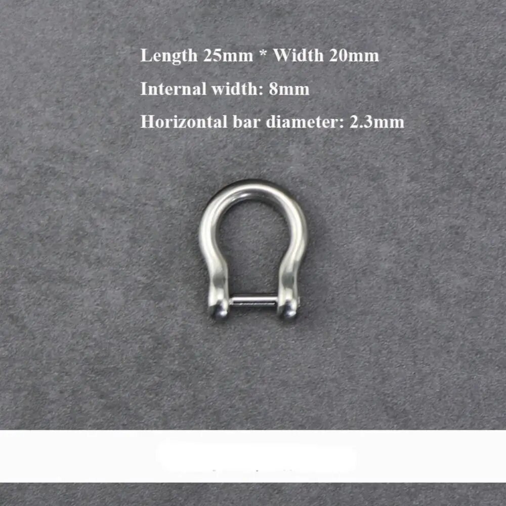 Титановый сплав D, скобы для лука, карабин, скоба, брелок для ключей, уличный браслет, пряжка, 10 стилей, пряжки, уличные аксессуары