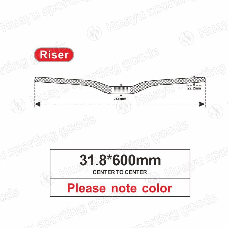 Руль для велосипеда Riser 31.8*600mm Белый