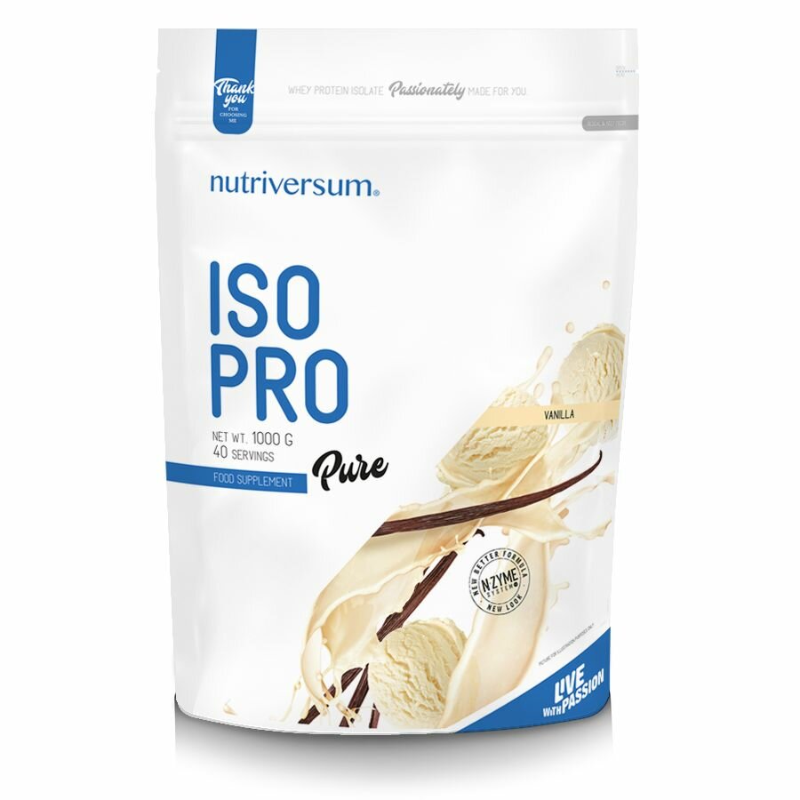 Nutriversum Протеин Pure ISO PRO 86% ваниль 1000 г