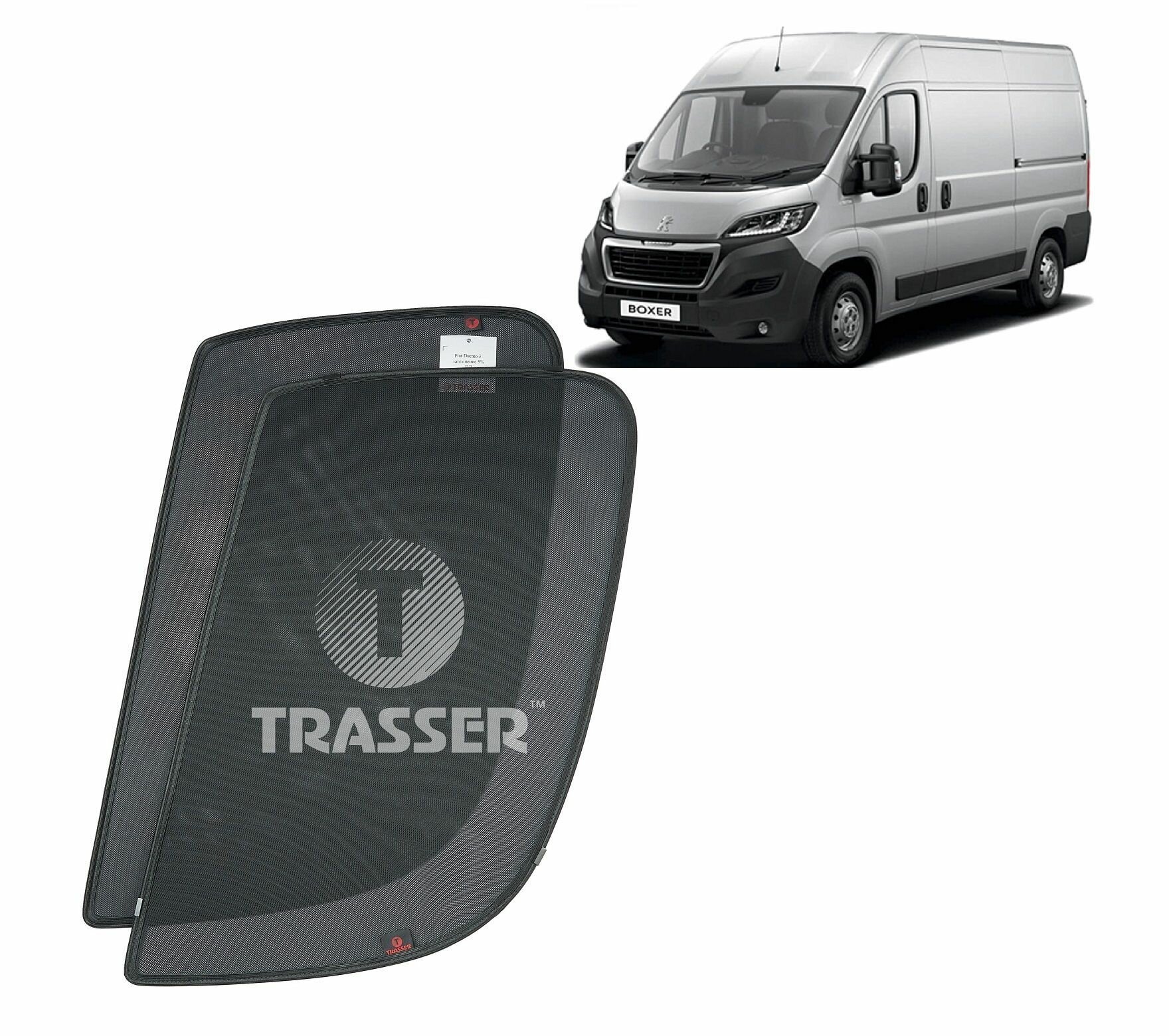 Каркасные шторки для Peugeot Boxer 250 290 пежо боксер (с 2006 г. в. ) Трассер комплект премиум до форточки