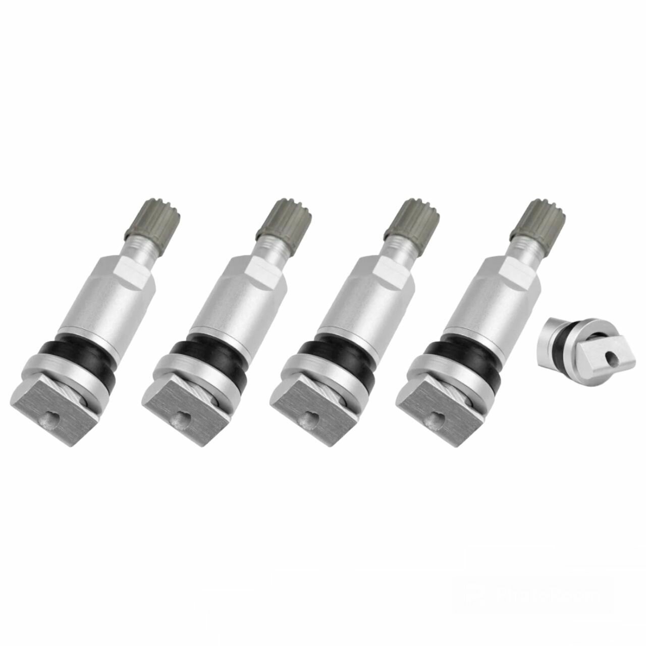 Вентили для дисков TPMS серые, под датчики давления в шинах, универсальные, Комплект 4шт, норм, TPMS-11