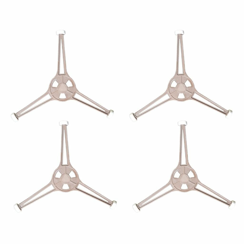 Стеклянная тарелка для микроволновки с тройным креплением