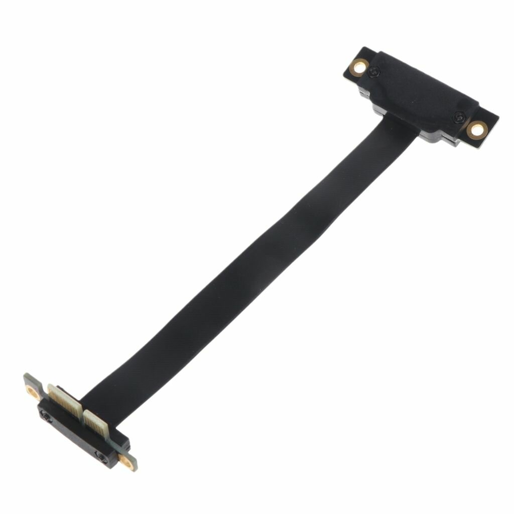 PCI-E X1 PCI Express 1X Кабель-удлинитель Riser с двойным вертикальным прямоугольным