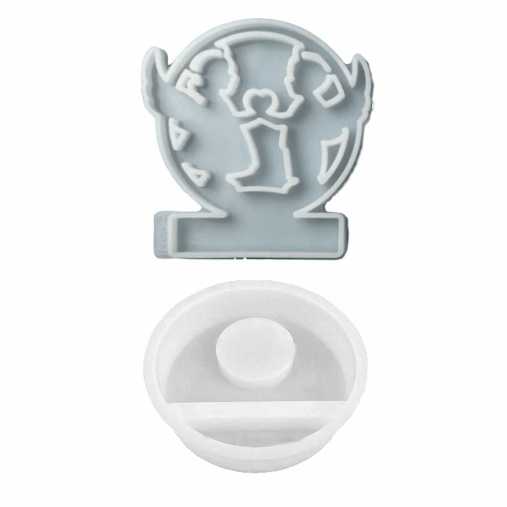 Украшение в виде ангела любви гипсовая форма для подсвечников-2