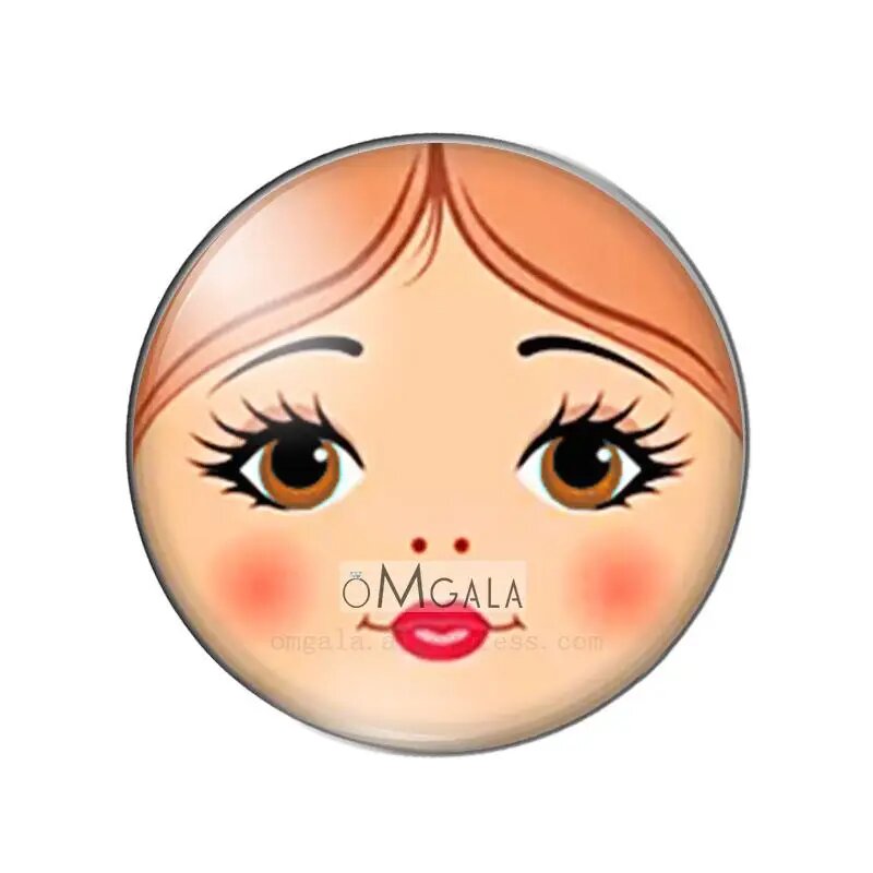 Матрёшки из стекла OMGALA, 10 шт. 12mm, E