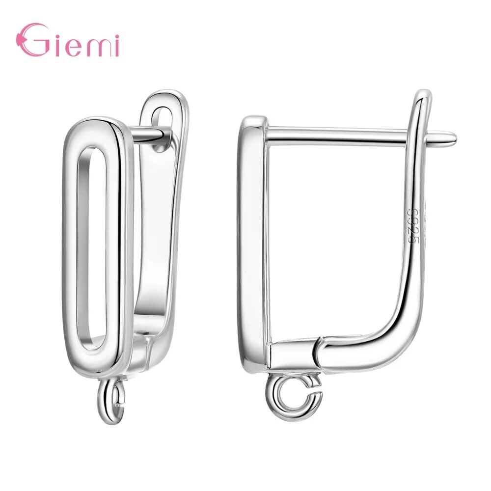 Фурнитура для сережек из стерлингового серебра 925, висячие серьги, застежки, крючки, фурнитура, крючок для изготовления ювелирных изделий своими руками, аксессуары для сережек-капель