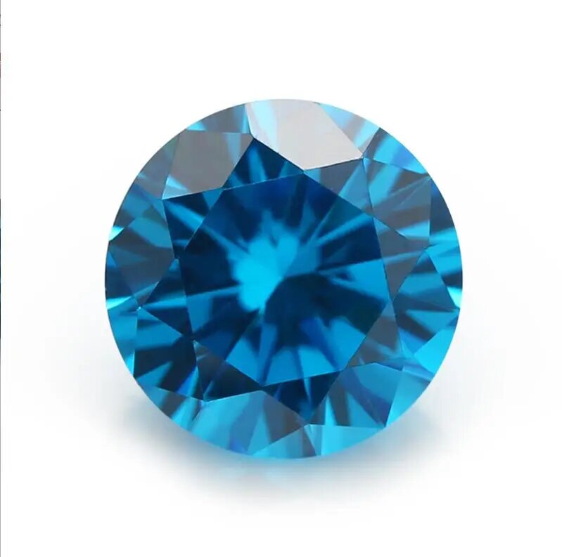 1,0 ~ 12 мм 1/2/5/100 шт. 5A фианит камень 7 цветов круглая форма синий кофе свободные CZ камни для ювелирных изделий