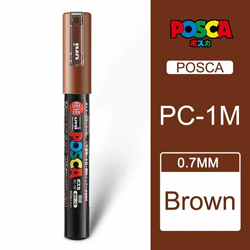 Маркеры Uni Posca PC-1M 28 цветов Коричневый, brown