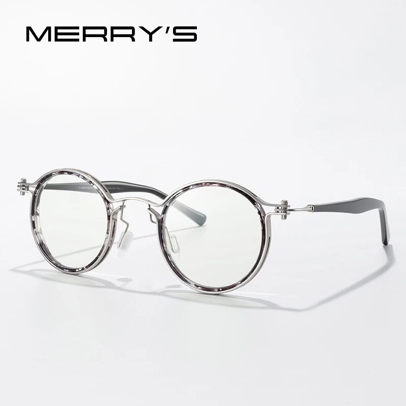 МERRYS дизайн ретро стимпанк очки для чтения синие C02 Gray Leopard, +350