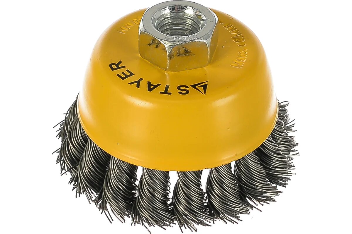 Щетка чашечная MASTER 80 мм М14 для УШМ STAYER 35128-080_z01 чистка металла и стали