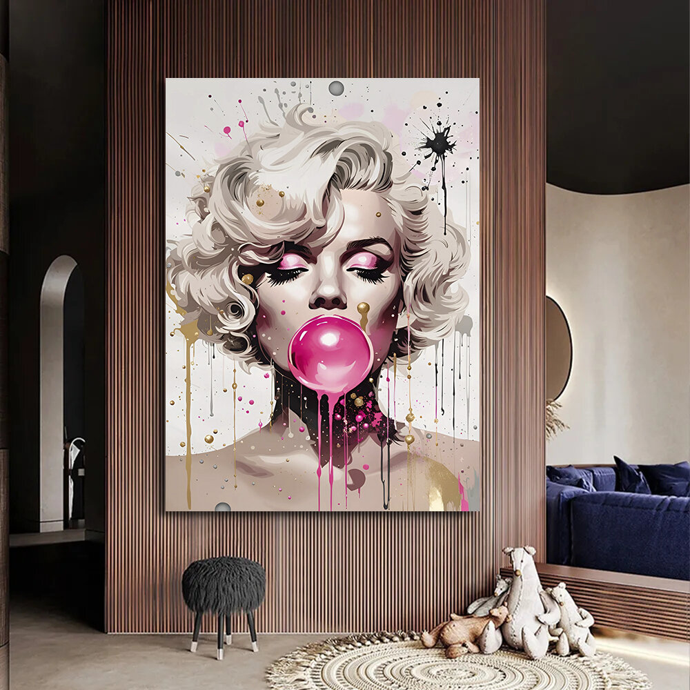 Мотивация / Мерлин Монро, Картина девушка, картина на холсте девушка / в салон красоты, 20х30 см.