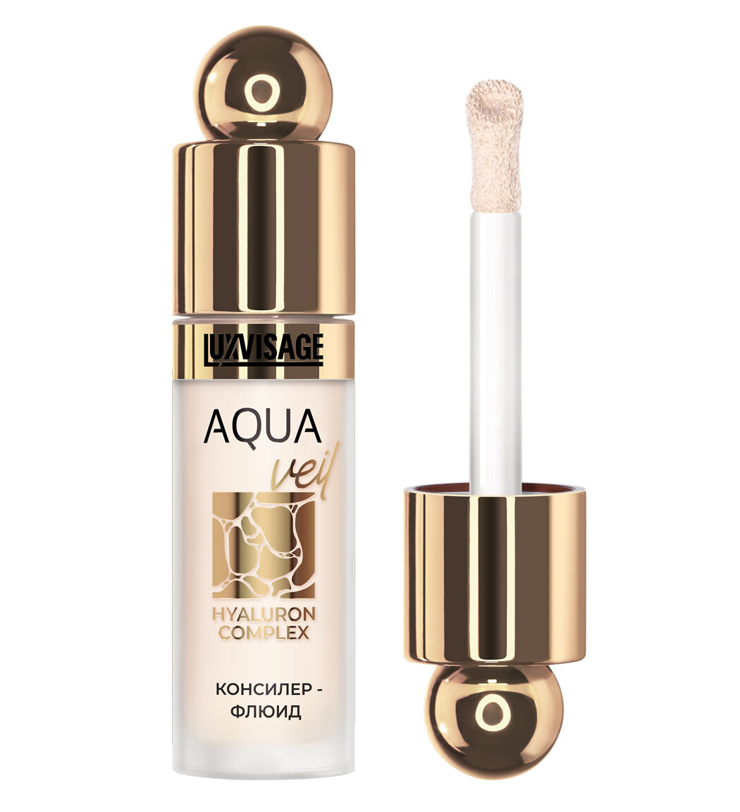 Консилер для лица флюид LUXVISAGE AQUA veil HYALURON COMPLEX тон 101 Fair