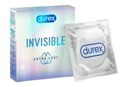 DUREX презервативы Invisible extra lube N3