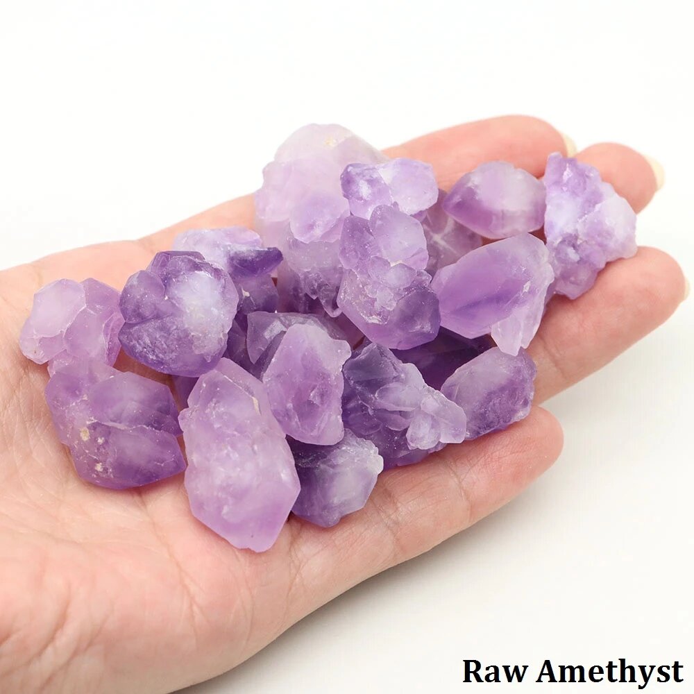 Натуральные гранатовые кристаллы Фиолетовый, 1 pc, Raw Amethyst