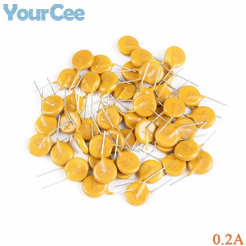 Набор предохранителей Your Cee PPTC 10 шт, 250 В, 0,06~2 А 0.2A