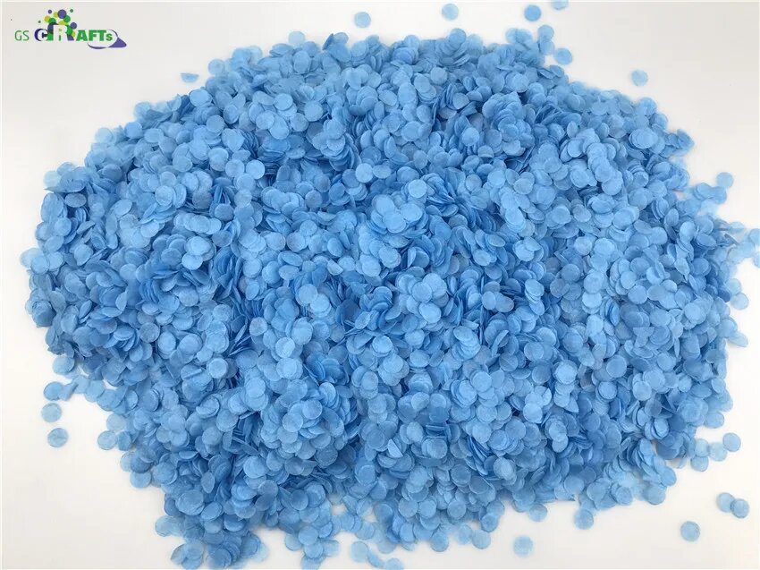 Розовое золото мини круглые конфетти GSCRAFTS для воздушных шаров Синий, NO20. Blue