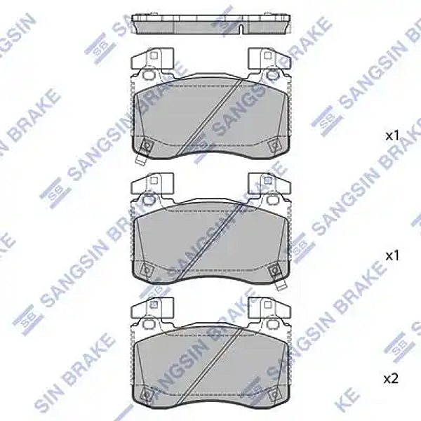 HI-Q SP1936 sp1936 колодки дисковые передние\ stinger 3.3 17
