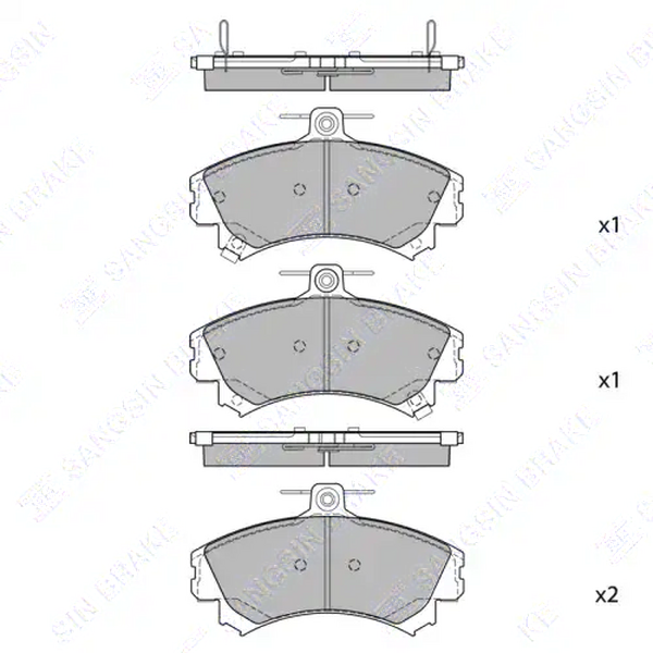HI-Q SP2470 sp2470 колодки дисковые передние\ Mitsubishi (Мицубиси) carisma, Volvo (Вольво) s40 / v40 1.6-2.0 /