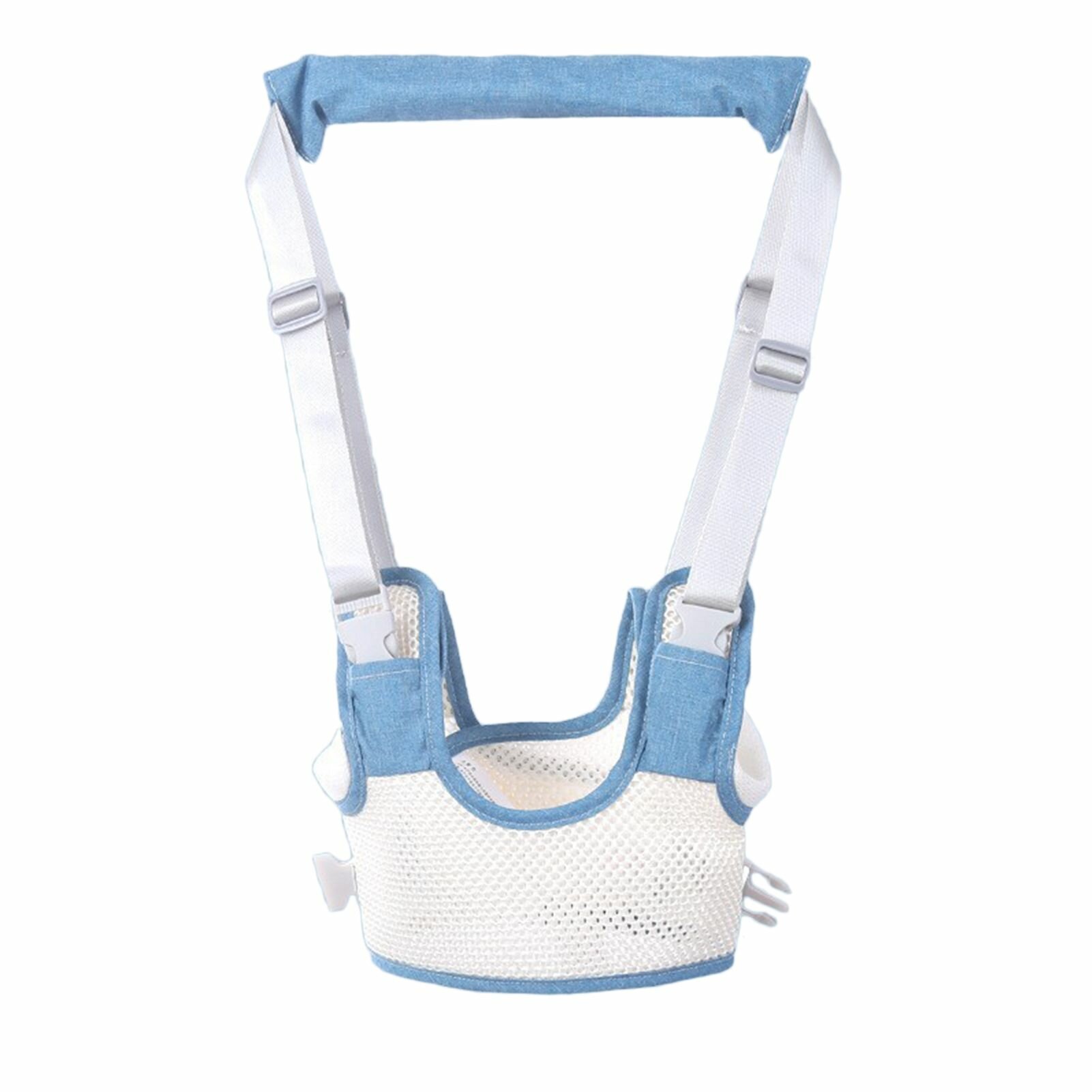 Прогулочный ремень для детей, регулируемый дышащий удобный голубой пояс-помощник в ходунках для младенцев, легкая опора для ходьбы для самых маленьких
