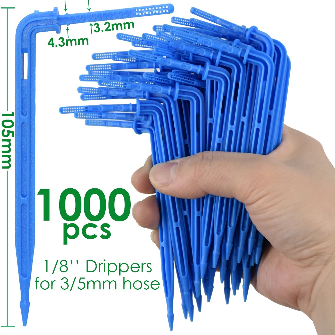 Капельные стрелки для полива Sprycle, 1000 шт, синий