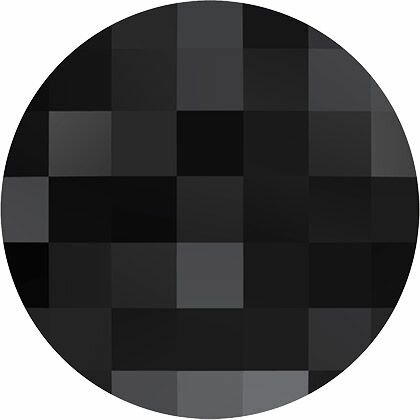 Стразы PRECIOSA "Jet", клеевые, 6 мм, стекло, черные, в пакете, 36 шт (438-11-302 i)