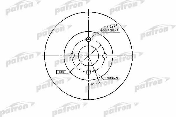 Диск тормозной передн MAZDA: 323 C IV 89-94, 323 C V 94-98, 323 F IV 89-94, 323 F V 94-98, 323 P V 96-, 323 S IV 89-94, 323 S V 94-98, DEMIO 98-