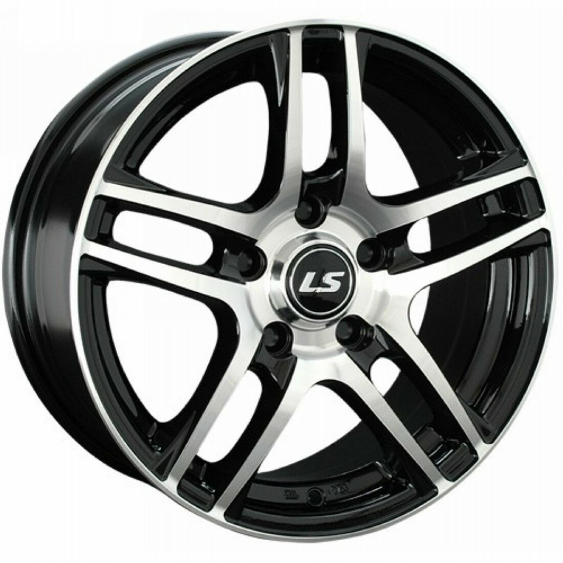 Колесный диск LS 285 7x16 4x100 ET40 73,1 BKF литой для автомобиля