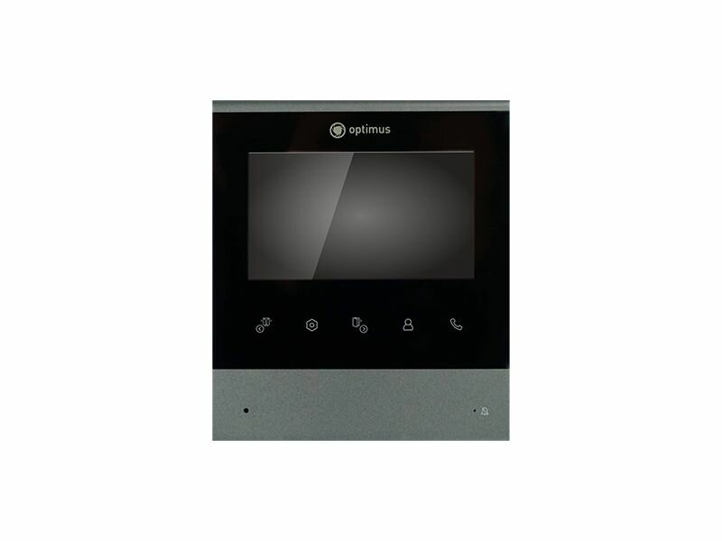 DM-14B (g) (черный)(Сенсорные кнопки) CVBS Цветной видеодомофон 4,3"