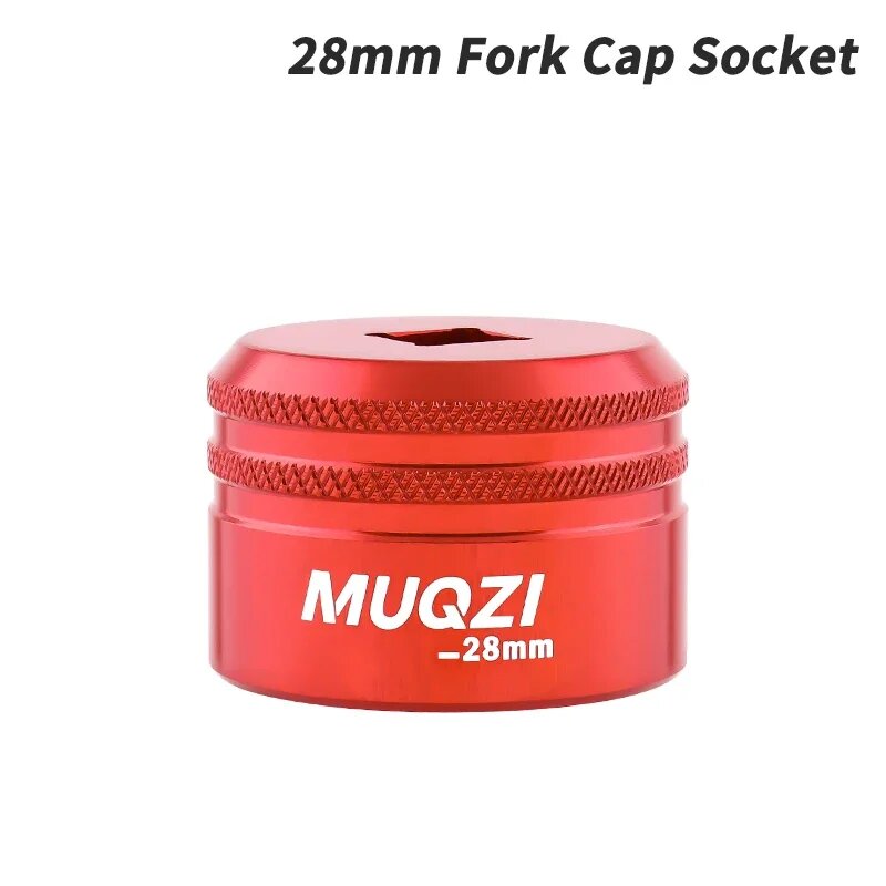MUQZI Инструмент для торцевой крышки вилки 24/26/28/32 мм Красный, 28mm Red