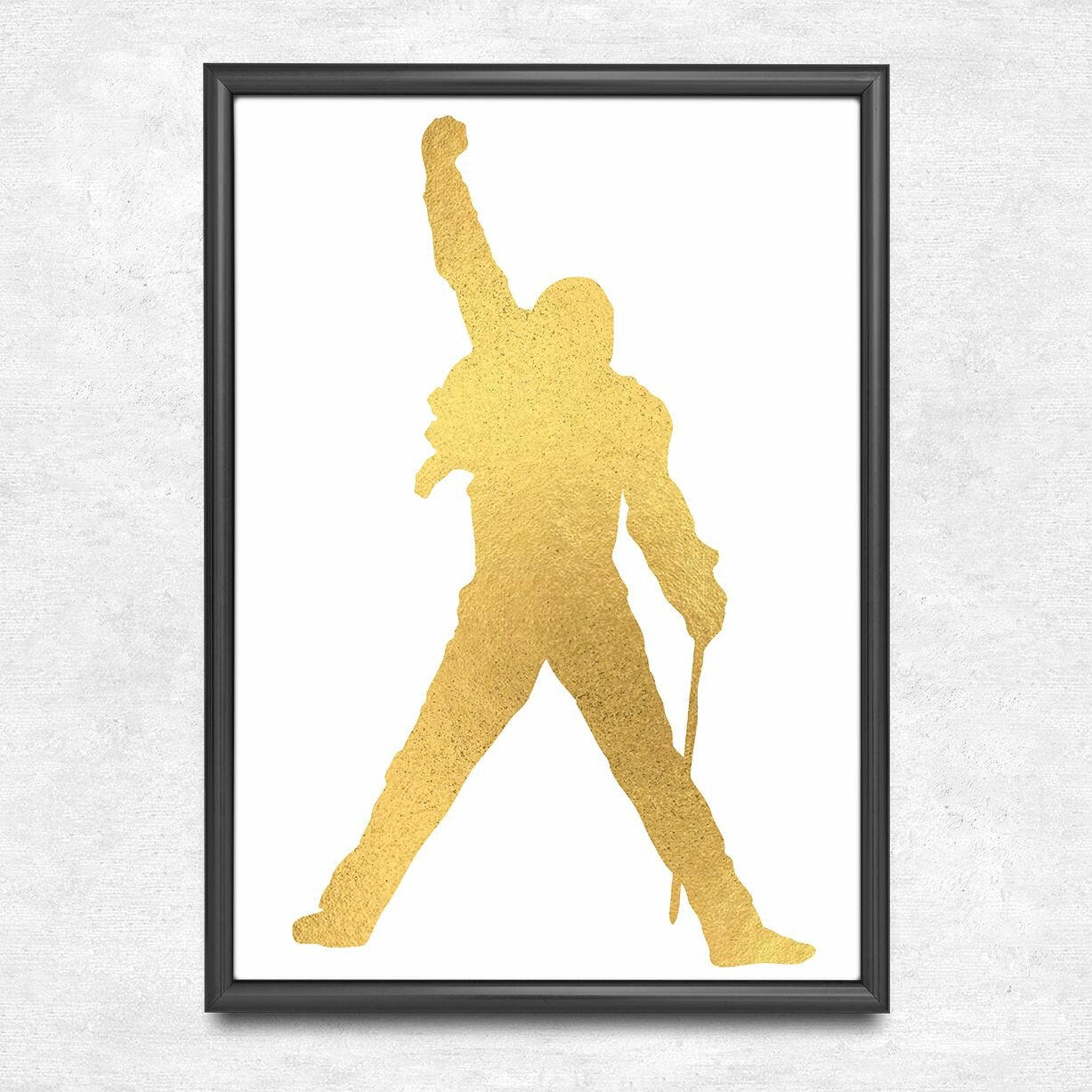 Постер Queen / Плакат Фредди Меркьюри РОК Декор для квартиры, дома, офиса, комнаты