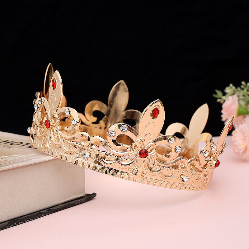 Корона "Наследный принц", для мальчиков, цвет F type KC gold, красная