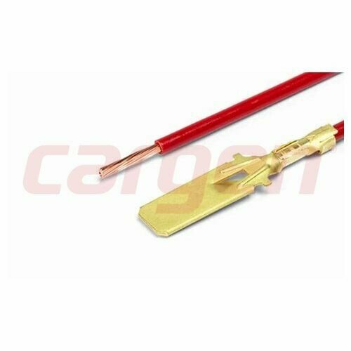 Контакт штыревой серии 6.3 (с фиксацией) обжатый с проводом Cargen AX38601