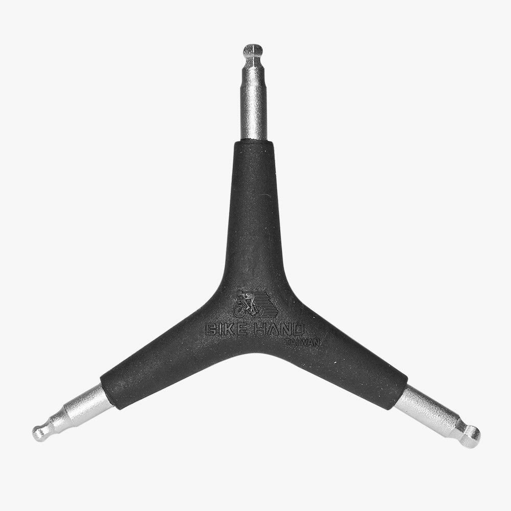 Ключ Y-образный Bike Hand YC-356YB набор, скругленные шестигранники 4/5/6 мм, обрезиненная рукоятка, эргономичный дизайн