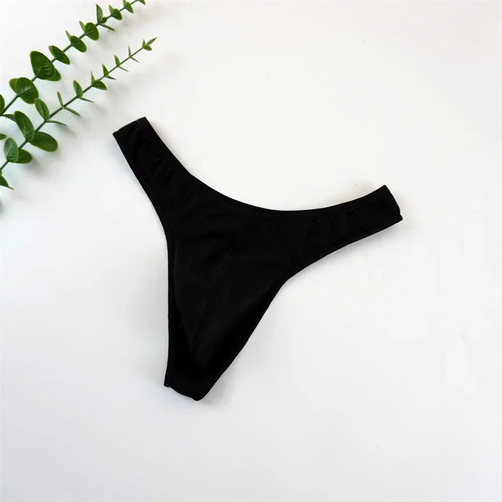 Мужские Молодежные G-стринги с большим карманом трусы больших размеров однотонные мужские бикини нижнее белье увеличивающие выпуклость стринги трусики
