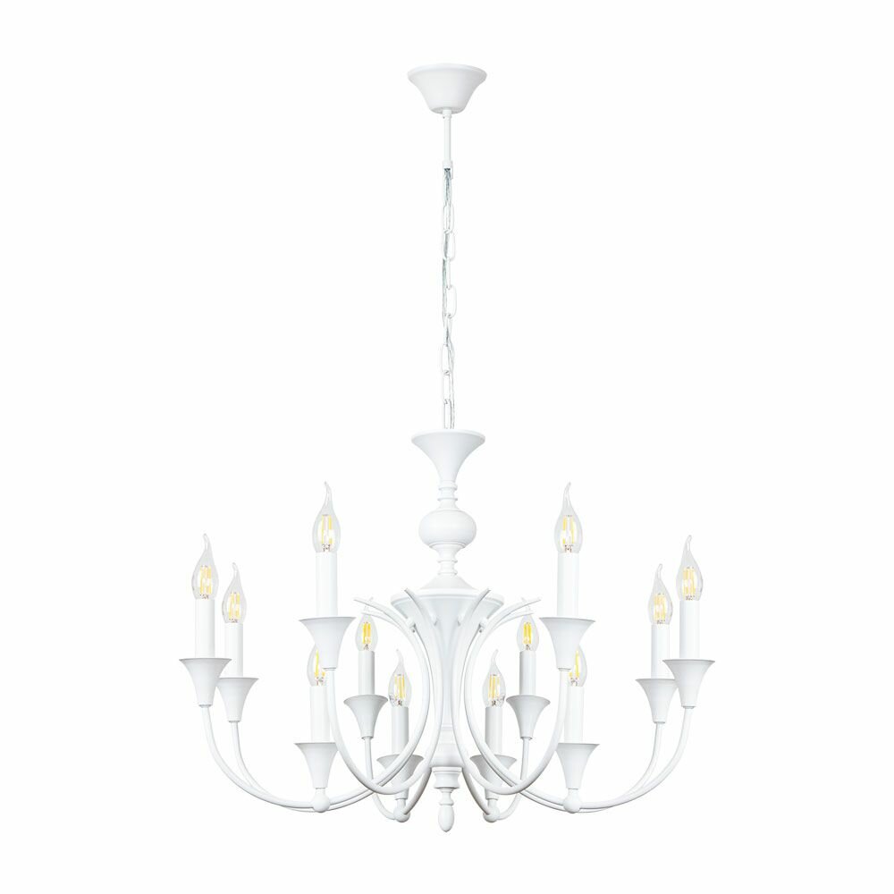 Подвесная люстра Arte Lamp Collinetta W750xL750xH530 мм E14 цвет белый, арт. A4094LM-12WH