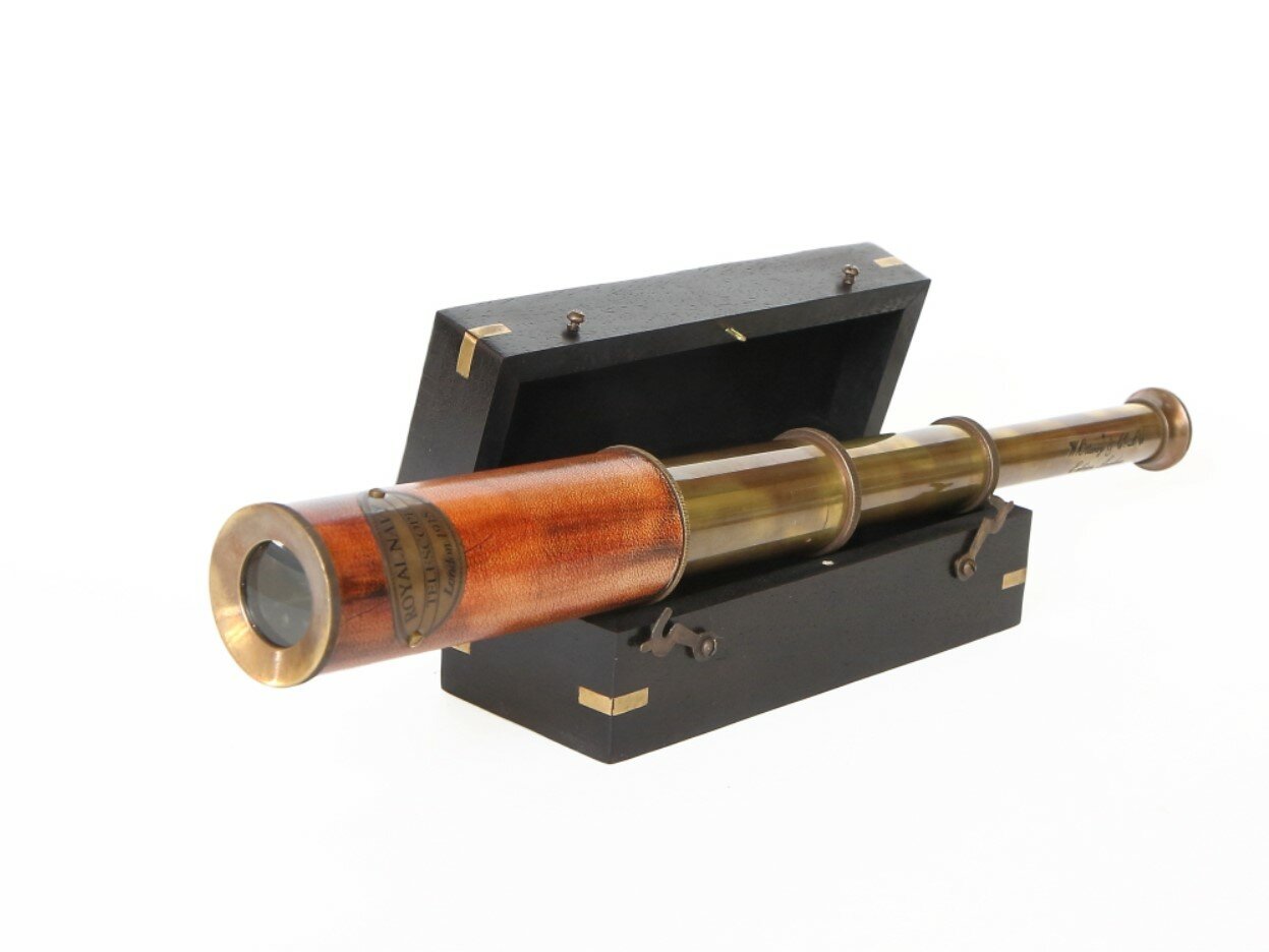Подзорная труба в деревянном футляре сувенирная KSVA-TN-24-3179