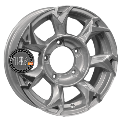 Диск автомобильный литой Khomen Wheels KHW1505 (Lada NIVA 4x4) 15x5.5 5x139.7 et5 dia98.5 F-Silver-FP