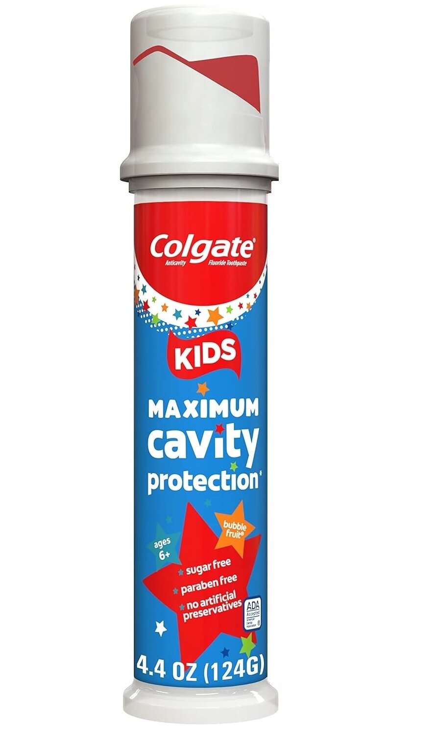 Зубная паста США Colgate Kids Mild Bubble Fruit с дозатором и фторидом, против кариеса и защита от кариеса, для детей 6+ лет вкус буббле фрукт Без алюминия, без искусственных консервантов,