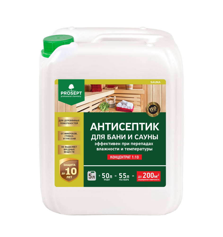 Антисептик для Бани и Cауны Prosept Sauna 5л 004-5 / Просепт.