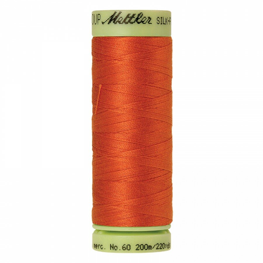 Нить для машинного квилтинга SILK-FINISH COTTON 60, 200 м 6255 Mandarin Orange