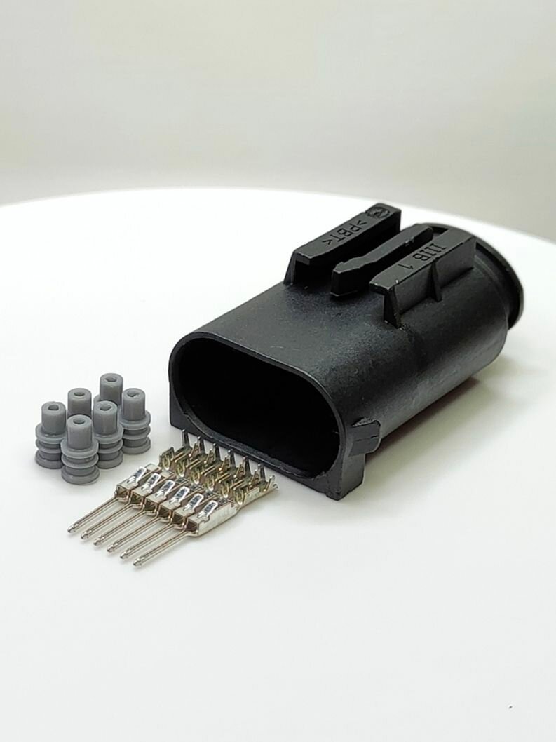 Разъем (колодка, фишка) 6 контактов (6 pin) папа 1-967587-3 для Ford Hyundai Audi