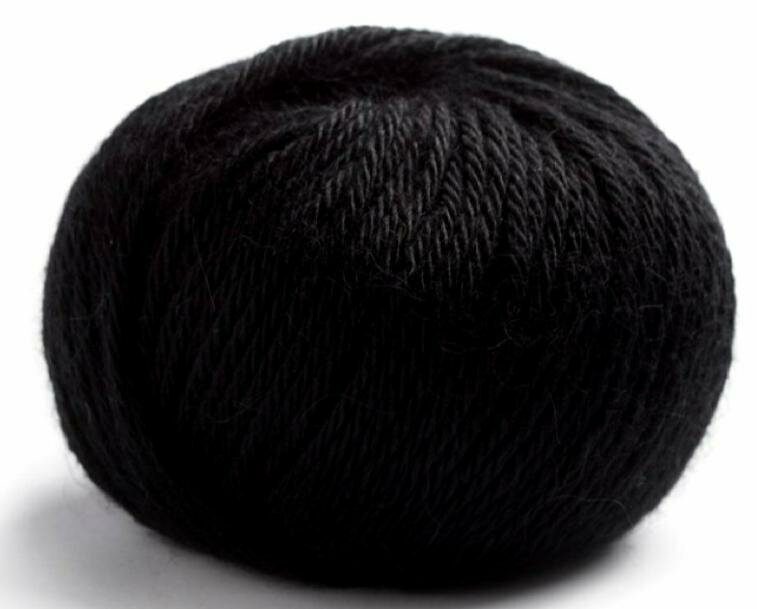 Cusco /Кузко/ пряжа Lamana, 100% бэби альпака, 50г/85м (01, schwarz, черный)