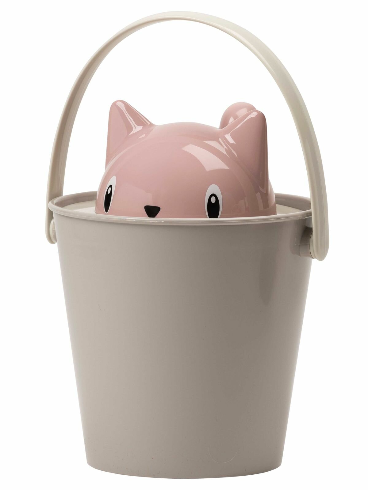Ведро для сухого корма "Cat-Crick" 7,5 л, серо-розовое, для кошек United Pets VLT-SG0101RG