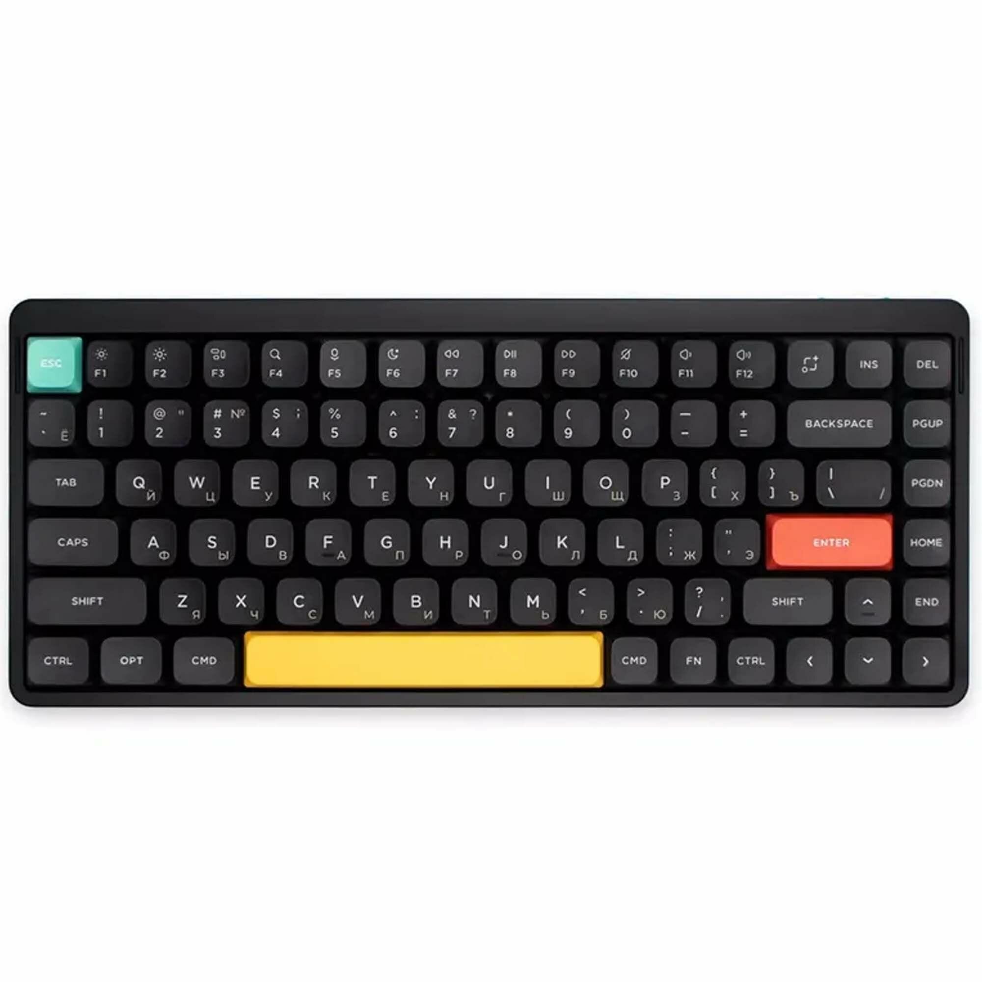Игровая беспроводная клавиатура Nuphy AIR75 V2 RGB Cowberry Switch (черный)
