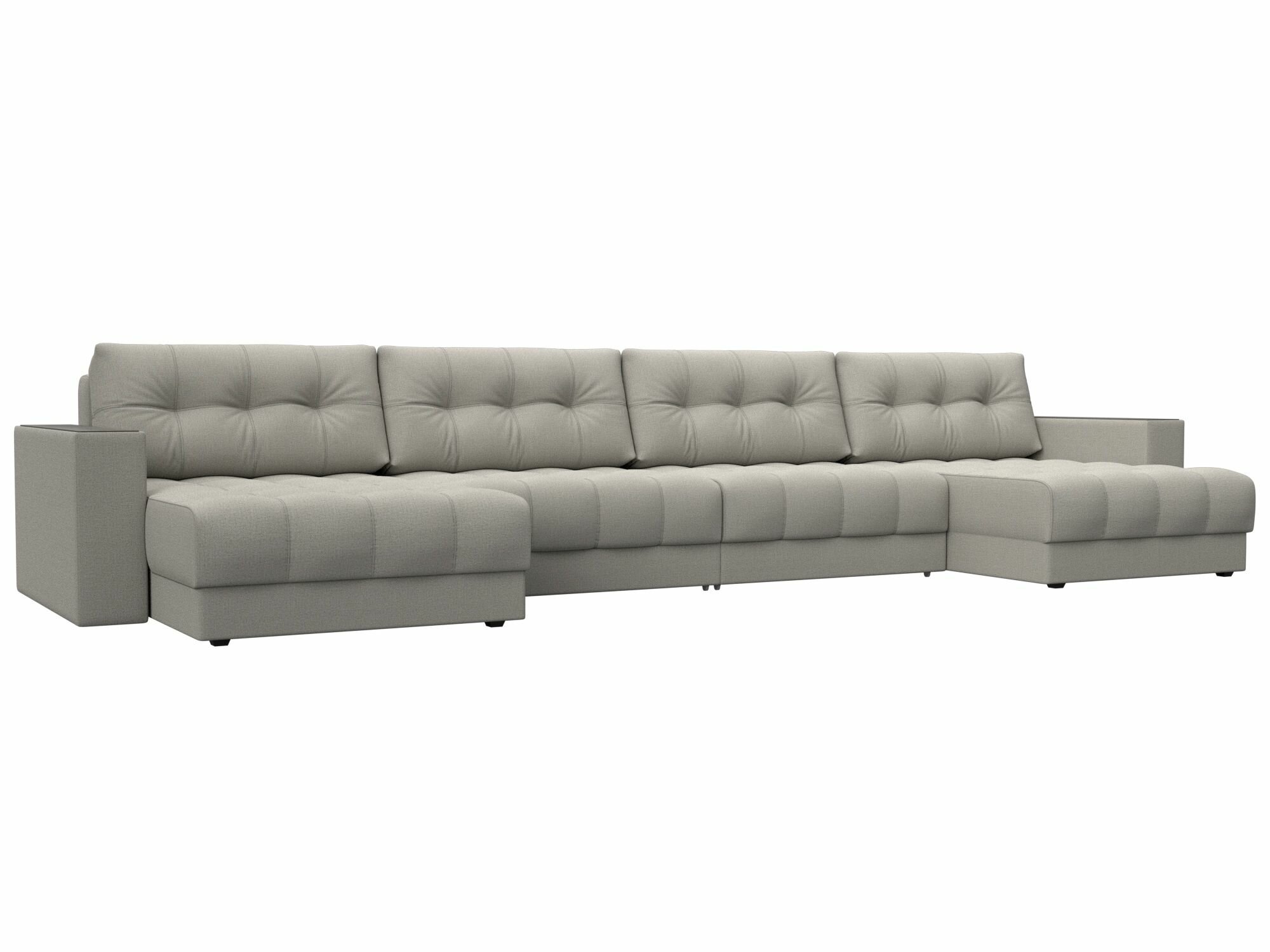 Диван П-образный с декором Бруно НПБ Лонг, Рогожка