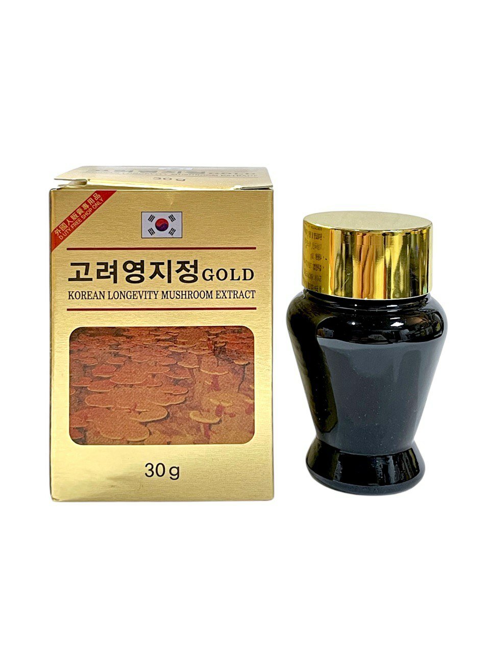 Корейский экстракт гриба линчжи Korean Longevity Mushroom Extract Gold, (30 гр.)